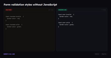 Css Form Validation Styles With User Invalid