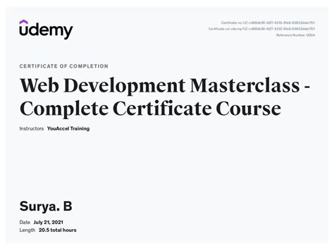 Surya B On Linkedin Successfully Completed My Web Development Course Equipped With The Latest