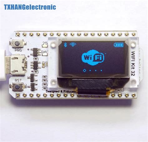 Internet Development Board ESP32 WIFI Chip 0 96 Inch OLED Bluetooth WIFI Kit CP2102 32M Module