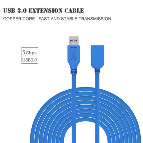 5gbps Data Transfer Usb To Usb Extender Cable Perfect For Keyboard
