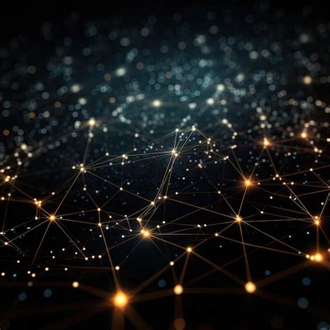 Premium Photo Abstract Polygonal Space Background With Connecting Dots And Lines Connection