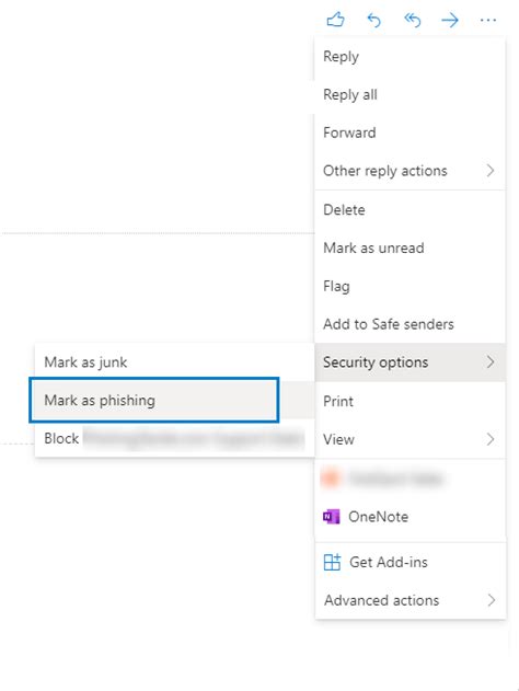 Disabling Microsoft Office Report As Phishing To Avoid False Reports Within Outlook Web