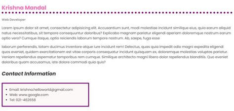 Krishna Kumar Mandal On Linkedin Html Css Bio Resume Hireme Web Webdeveloper