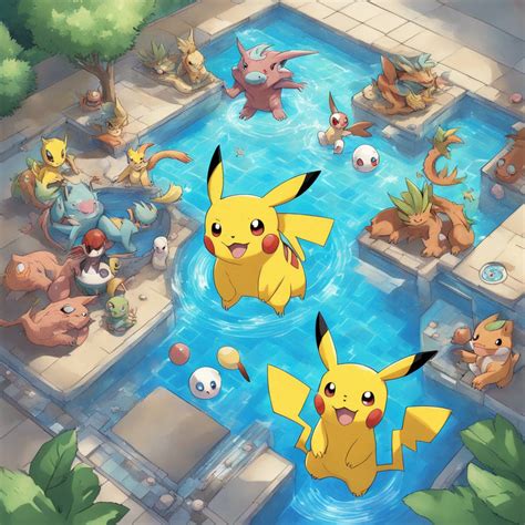 Pokemon And Digimon Fan Art In Pool By Hi123847894 On Deviantart