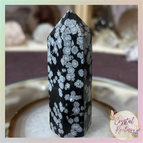 black snowflake obsidian tower crystal realms