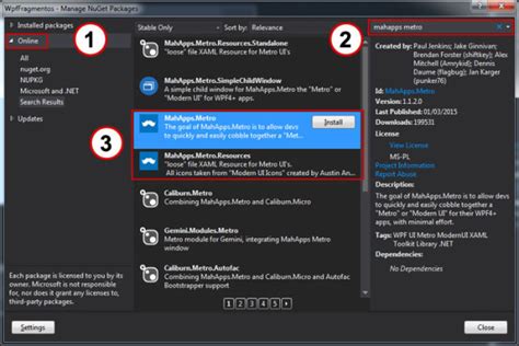 Configurar Mahapps Metro Para Wpf