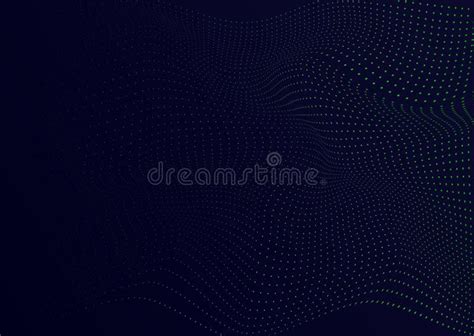 Blue Technology Background Abstract Dotted Pixel Element Network