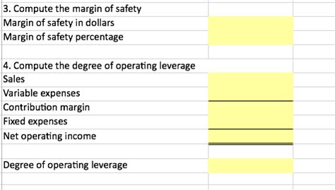 Solved CVP Analysis Determine The Break Even Point Chegg Com