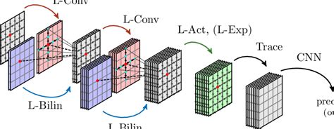 illustration of a particular lattice gauge equivariant convolutional