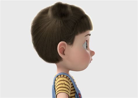Cartoon Girl Rigged 3d Model Rigged Cgtrader
