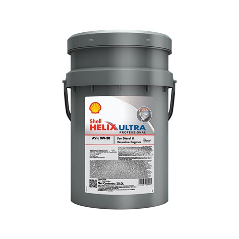 Syntetiskmotorolja Shell Helix Ultra Professional AV-L 0W-30 20L – SGA ...