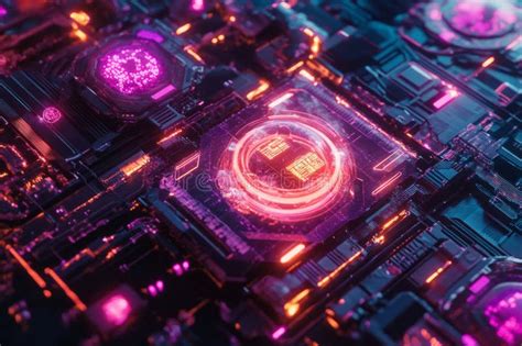 a mesmerizing visualization of futuristic ai powered cybersecurity