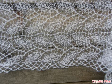 Палантин из мохера "За полчаса до весны" - Вязание спицами - Страна Мам