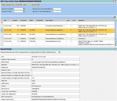 Sql Trace Analysis Example