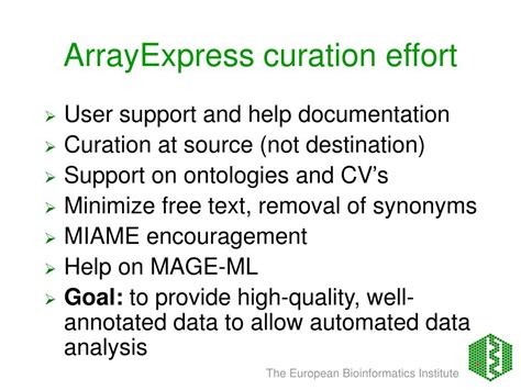 Ppt Arrayexpress A Public Database For Microarray Gene Expression