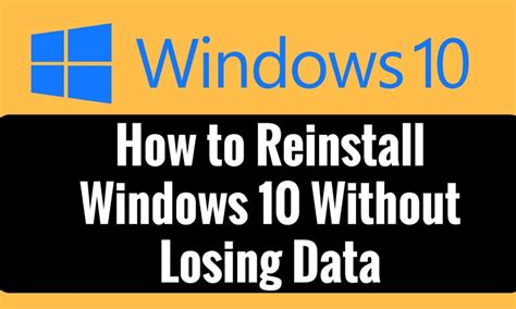 how do i repair windows 10 without losing files