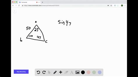 SOLVED Solving A Triangle Sketch Each Triangle And Then Solve The Triangle Using The Law Of