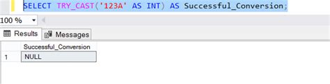TRY_CAST and TRY_CONVERT Functions in SQL Server(TSQL) - Database Tutorials