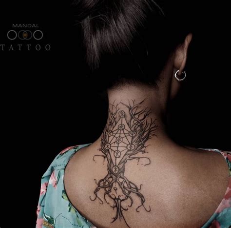 Tree Tattoo Neck