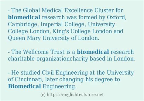 Biomedical In Sentences Englishteststore Blog