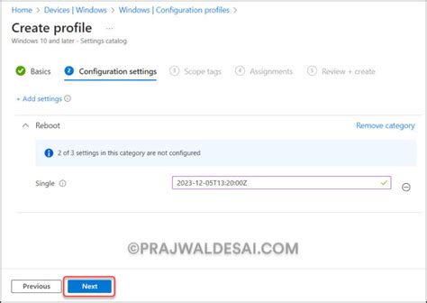 Schedule Reboot For Windows Devices Using Intune