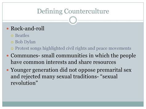 Counterculture And Environmental Movement Ppt Download