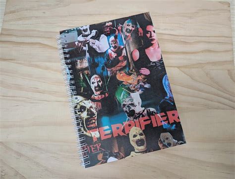 Horror Movie Poster Terrifier Inspired A5 Notebook Lined 150 Pages High