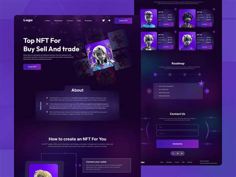 Nft Landing Page Design On Behance