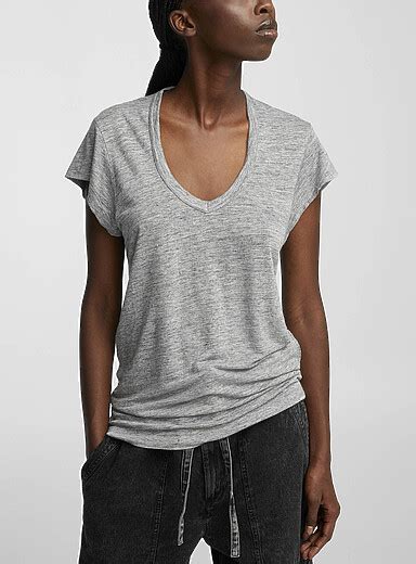 Linen Zankou T Shirt Isabel Marant Etoile Simons