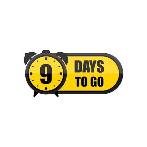 Premium Vector Countdown Timer Illustration Number Nine Focus Bold 9