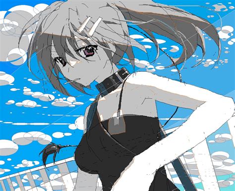 Tkwkai Minakami Yuki Subarashiki Hibi Microsoft Paint Medium Girl Against Railing Arm