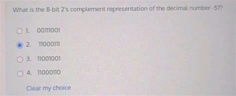 What Is The 8 Bit 2s Complement Studyx
