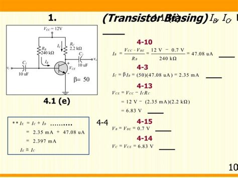 Transistor Bias Circuit Pptx