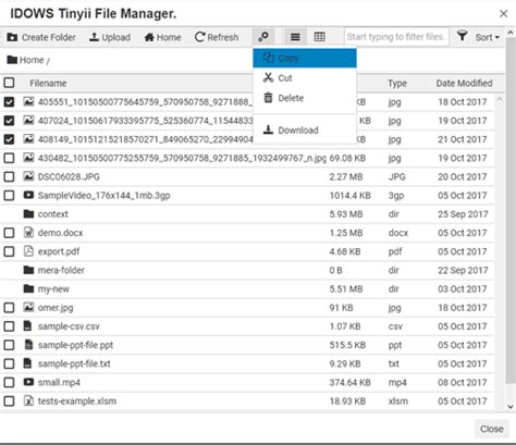 GitHub Buttflattery Idows Tinyii Filemanager File Manager Plugin For TinyMCE Redactor