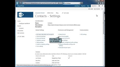 How To Create A SharePoint 2013 List Template SharePoint 2013 Tutorials YouTube
