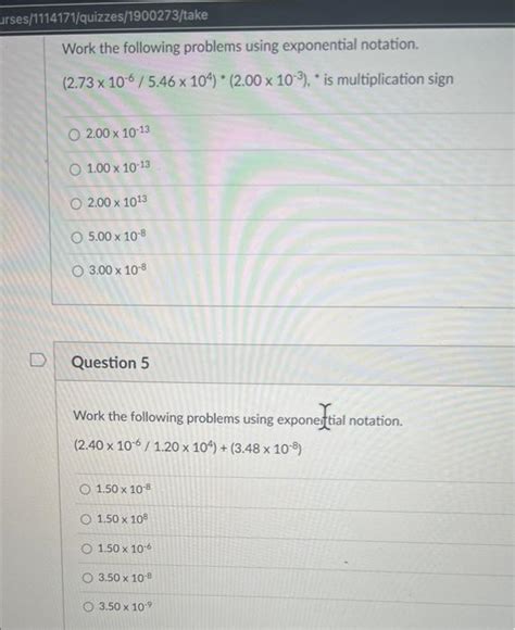 solved work the following problems using exponential