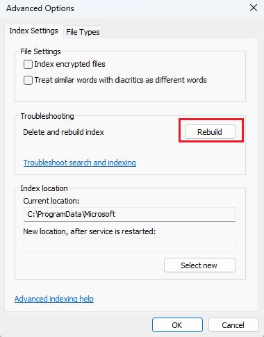Search Indexing How To Reset And Clear All Previous Windows Index Config Super User