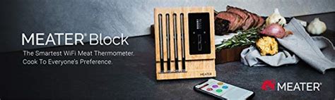 Meater Block 4 Probe Premium Smart Meat Thermometer Bluetooth To Wifi Range Extension For