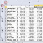Using Microsoft Excel Automatic Outlining Planning Engineer FZE