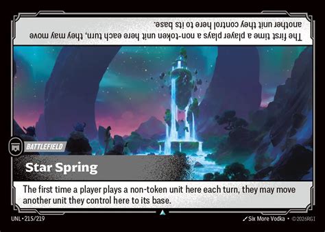 Unl 215 Star Spring Card Riftbound Tcg