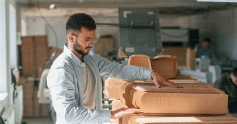 흰 옷을 입은 인쇄소 직원이 실내에서 나무 시트를 잔뜩 들고 있다 사진 Unsplash의 남자 만 이미지