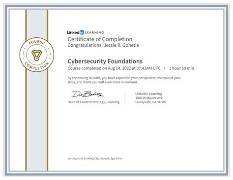 Just Finished The Course “cybersecurity Foundations” By Malcolm Shore Jessie R Gohetia On