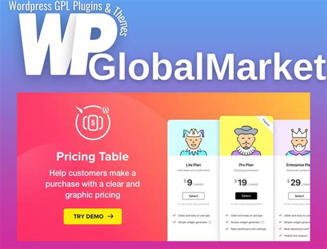 elfsight pricing table plugin wordpress gpl plugin and theme market