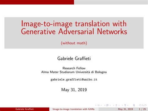 Image To Image Translation With Generative Adversarial Networks Without Math Pdf 3 D