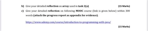 Solved A Write A Java Program Using Array Concept And