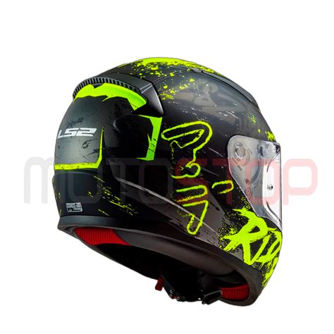 Casco Ls2 Ff353 Rapid Naughty Negro Amarillo Matte