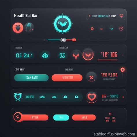 Health Bar Ui Design Prompts Stable Diffusion Online