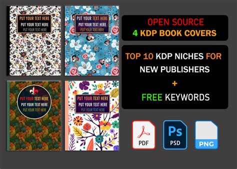 4 Kdp Book Covers And 10 Profitable Niches And 60 Keywords