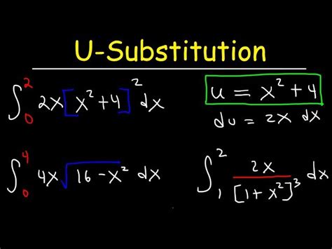 Integration Formulas Substitution Geneseo Math 221 06 Substitution