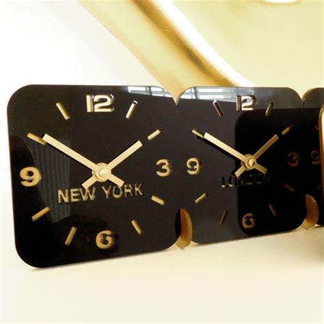 Personalised Desk Table Time Zone Clock Uk